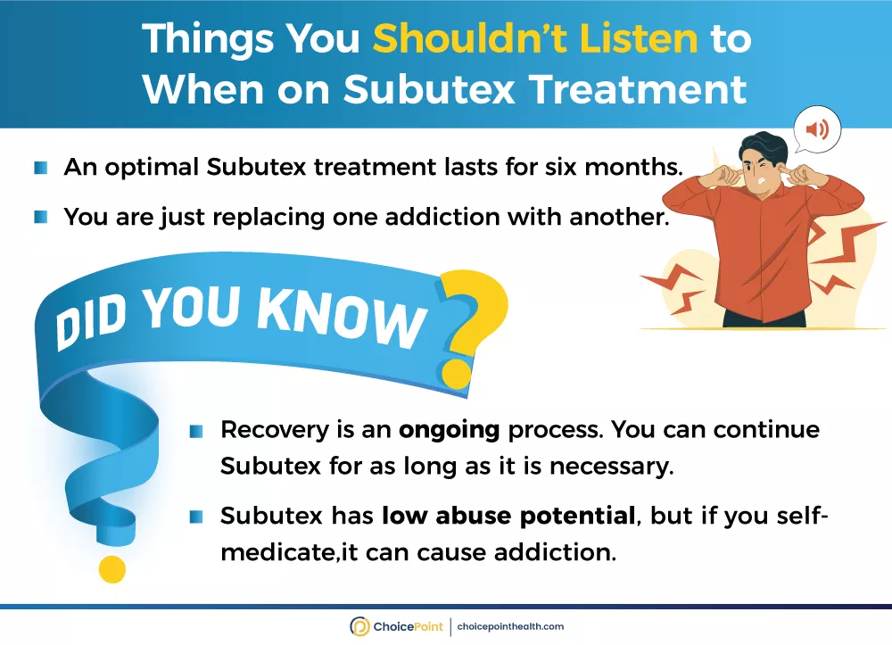 How Long Does Subutex® Stay in Your System? - ChoicePoint
